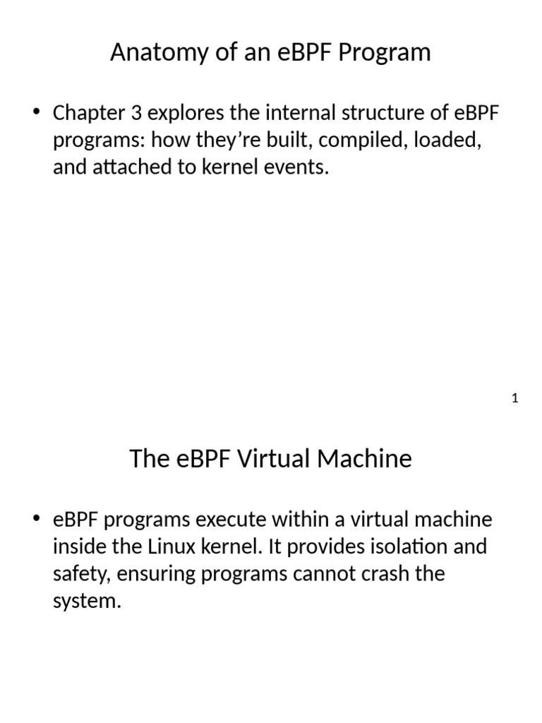 eBPF Program Anatomy Explained | PDF | Computing | Software Development