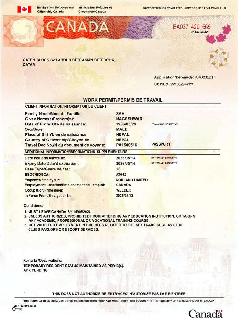 Working Permit - 83 | PDF