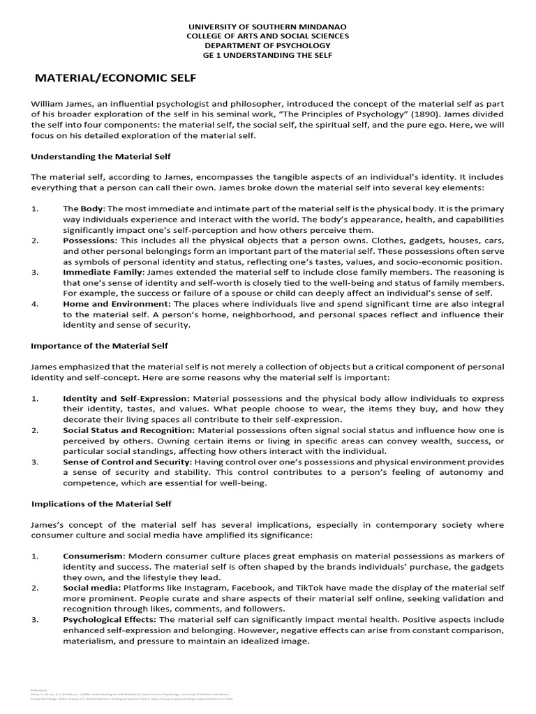 UTS Finals Various Aspect of The Self | PDF | Dominance (Genetics ...