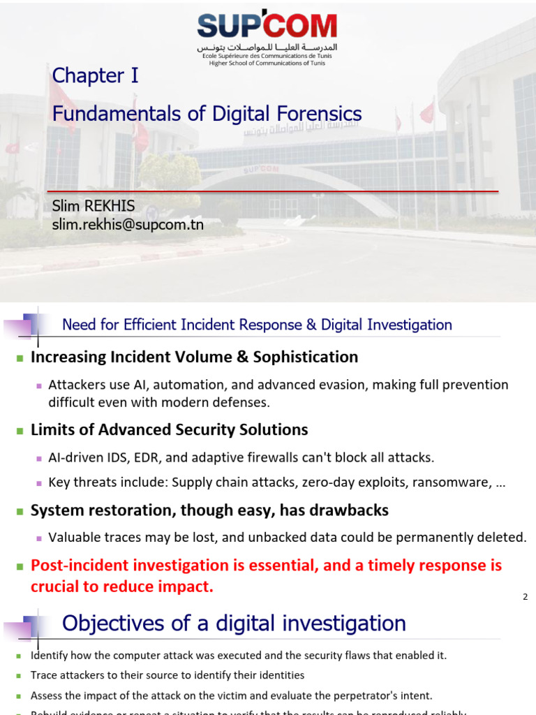 Chapter1-Fundamentals of Digital Forensics | PDF | Digital Forensics | Computer Security