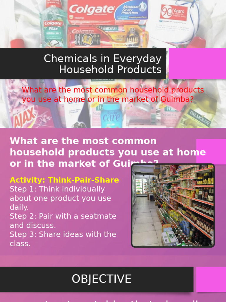 Chemicals in Everyday Household Products | PDF | Detergent | Cleaning ...