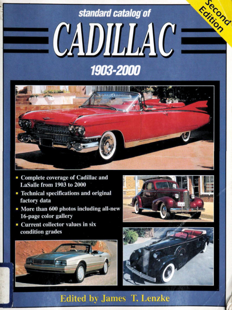 Cadillac Catalog 1903-2000 Guide | PDF | Vehicles | Land Vehicles