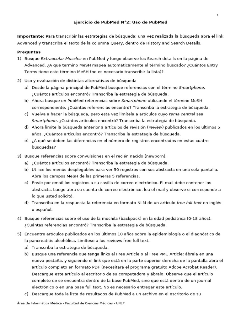 PubMed Ejercicio 2 | PDF | Software | Software de la aplicacion