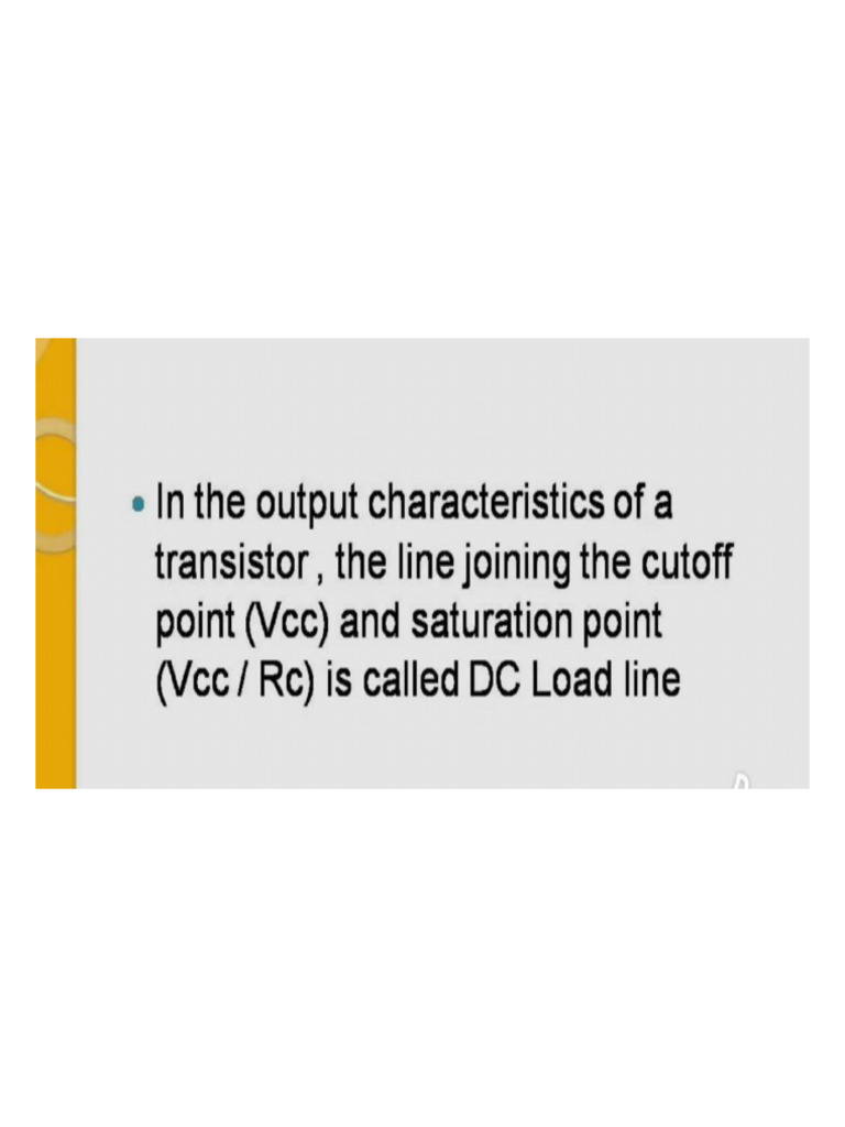 DC Load Line | PDF