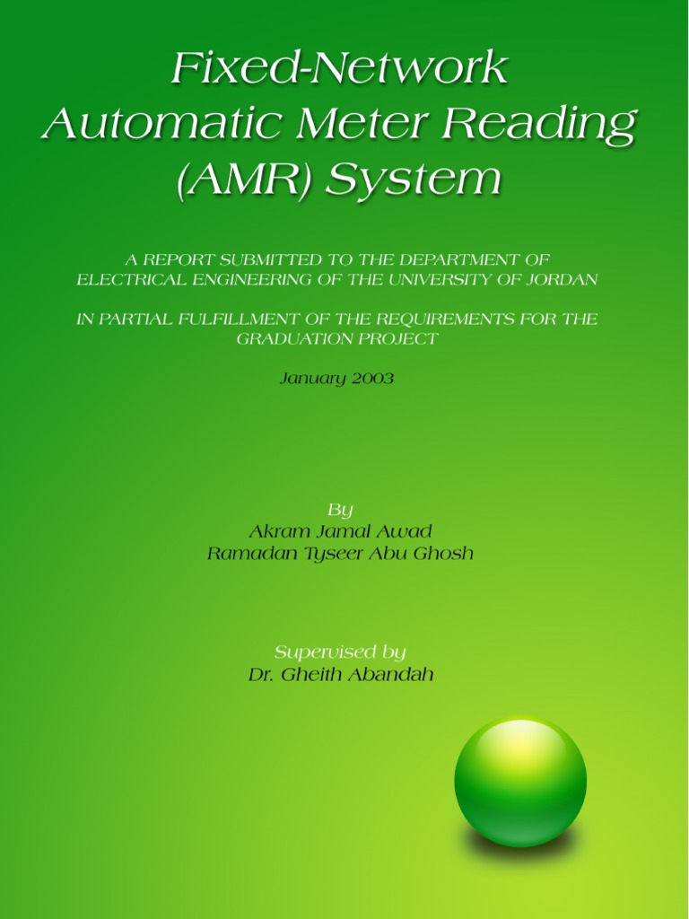 Fixed-Network Automatic Meter Reading (AMR) System | PDF | Input/Output ...