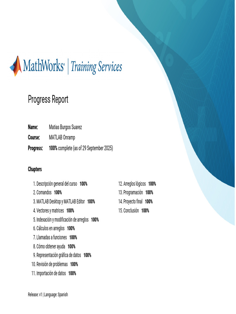 Curso Matlab 100% Matias Burgos Suarez | PDF