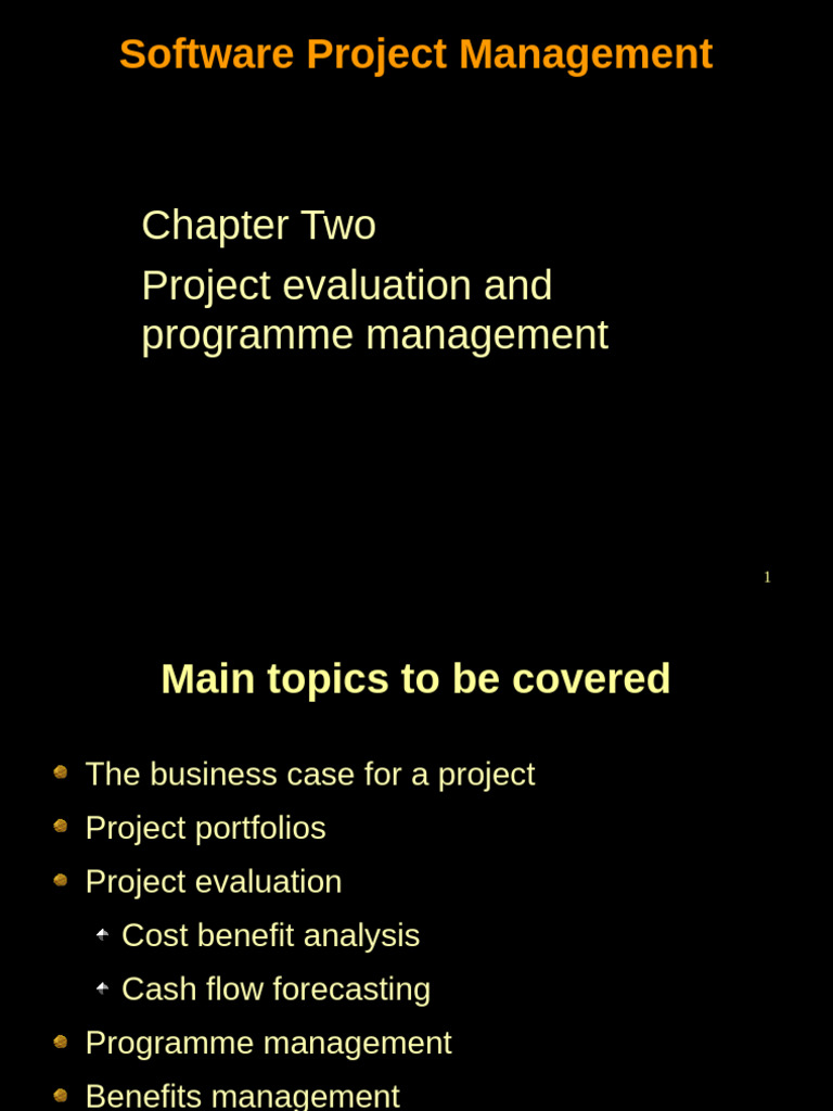 Ch02 Project Evaluation Pdf Return On Investment Net Present Value
