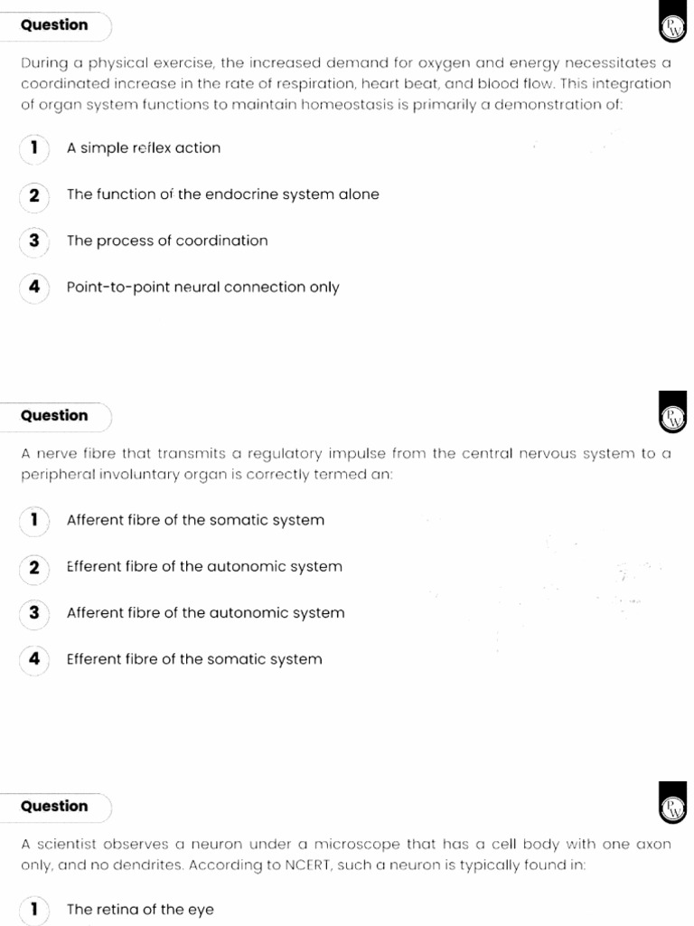 Neural Control and Coordination 06 Class Notes Zoology by Samapti Sinha ...