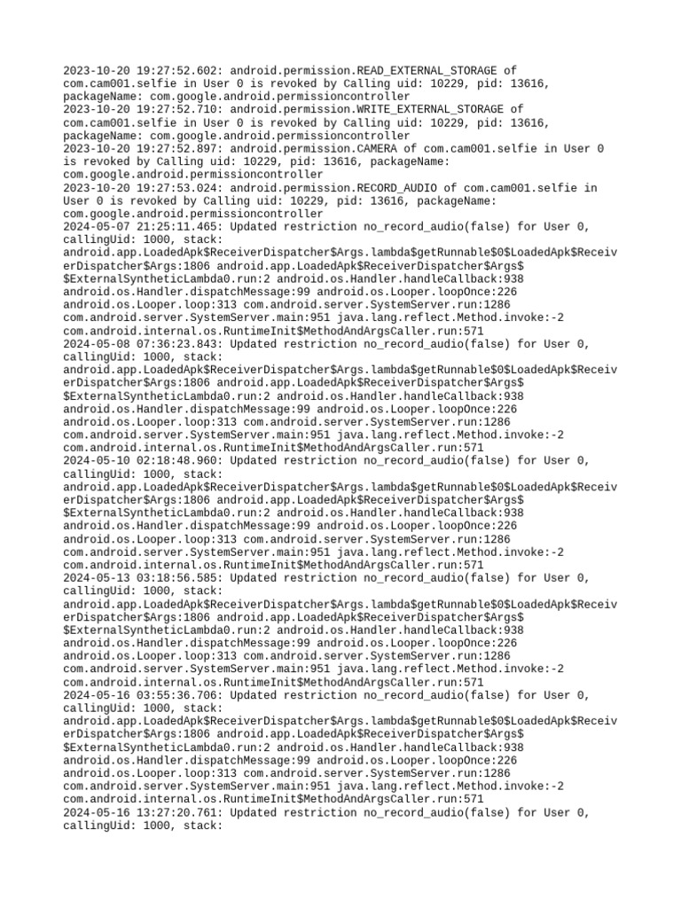 Perm Debug Info | PDF | Android (Operating System) | Embedded Linux