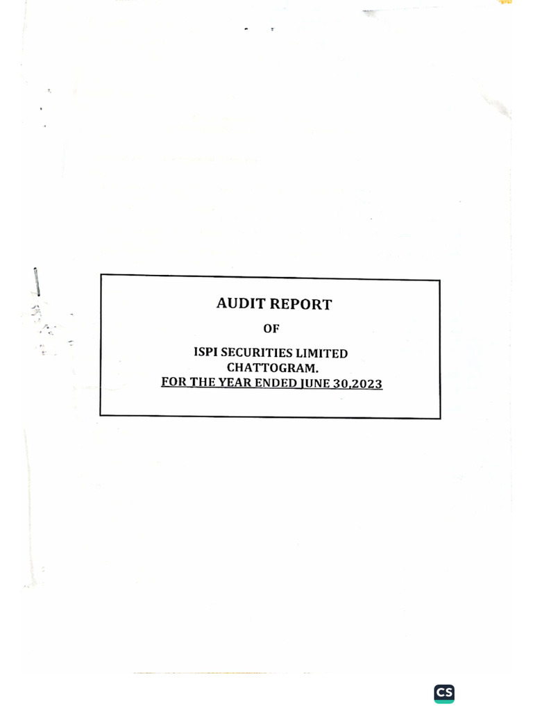Audit Report 2023 | PDF