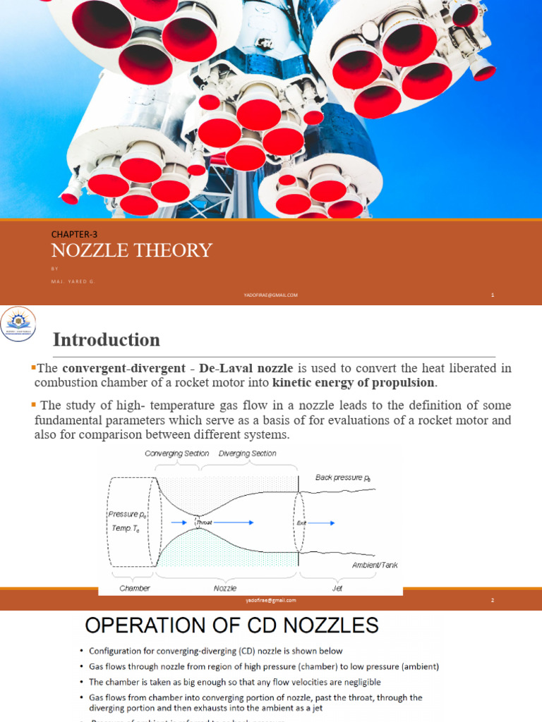 Lec 2 3 Nozzle Theory | PDF | Gases | Rocket Engine