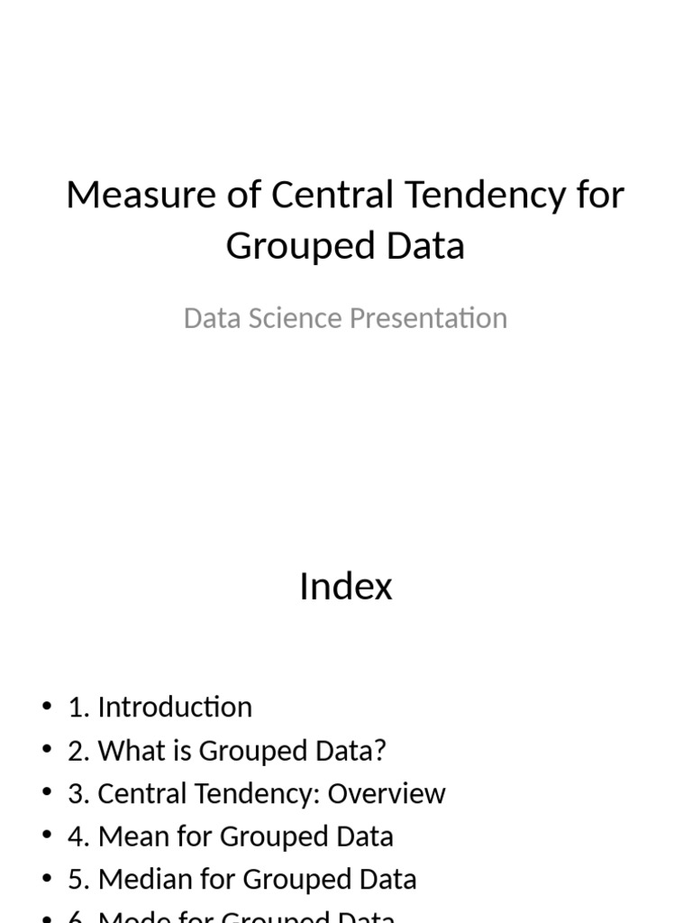 Measure of Central Tendency Grouped Data | PDF | Mean | Mode (Statistics)