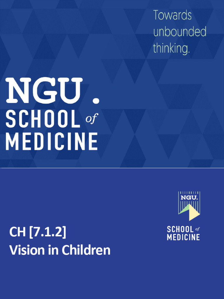 CH - [7.1.2] Vision in Children (LGW Presentation) - 2022 | PDF ...