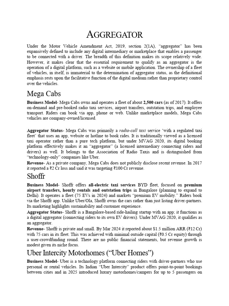 Aggregator | PDF | Transport