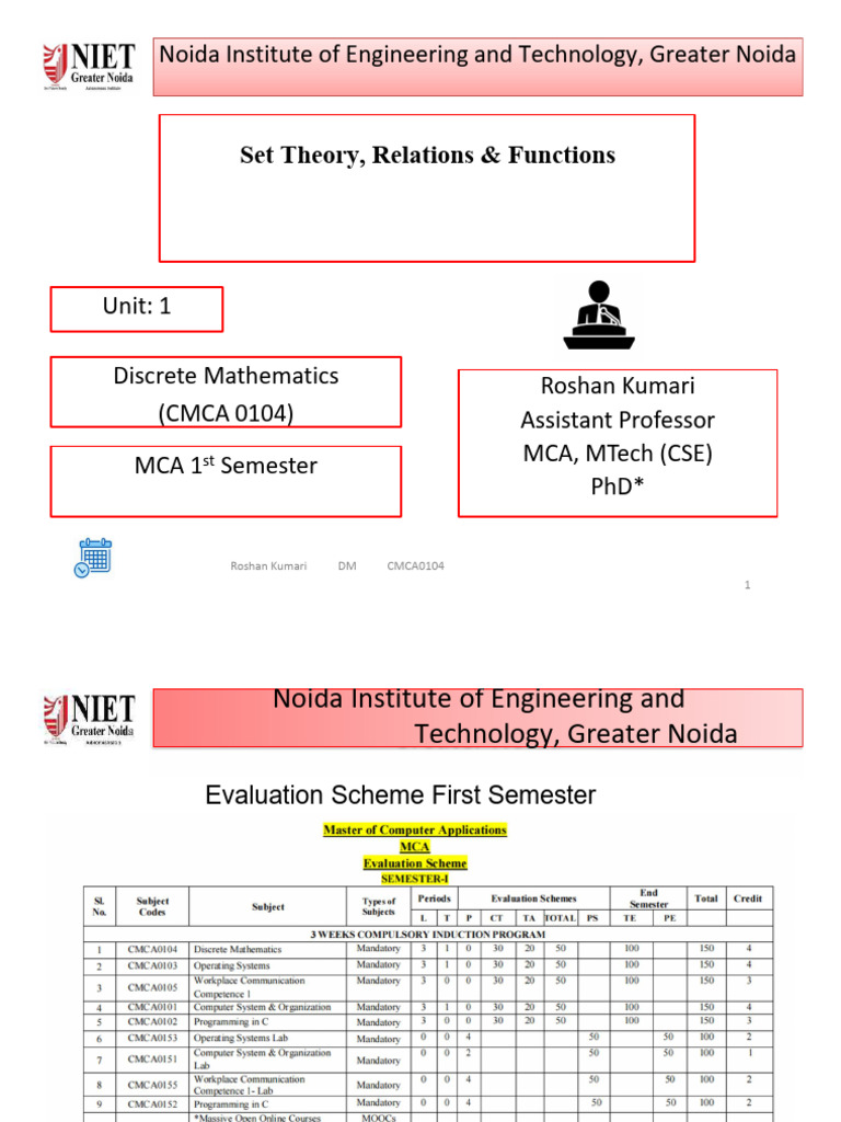 Discrete Mathematics Syllabus Overview | PDF | Set (Mathematics ...
