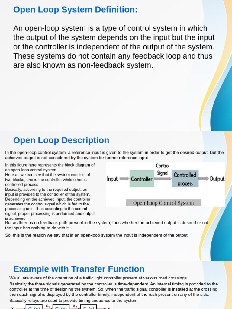 open and closed loop systems (1) | PDF | Feedback | Control Theory