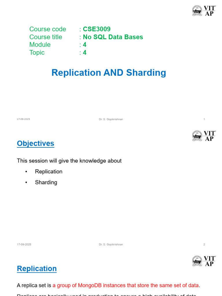 MongoDB Replication and Sharding Guide | PDF | Mongo Db | Replication ...