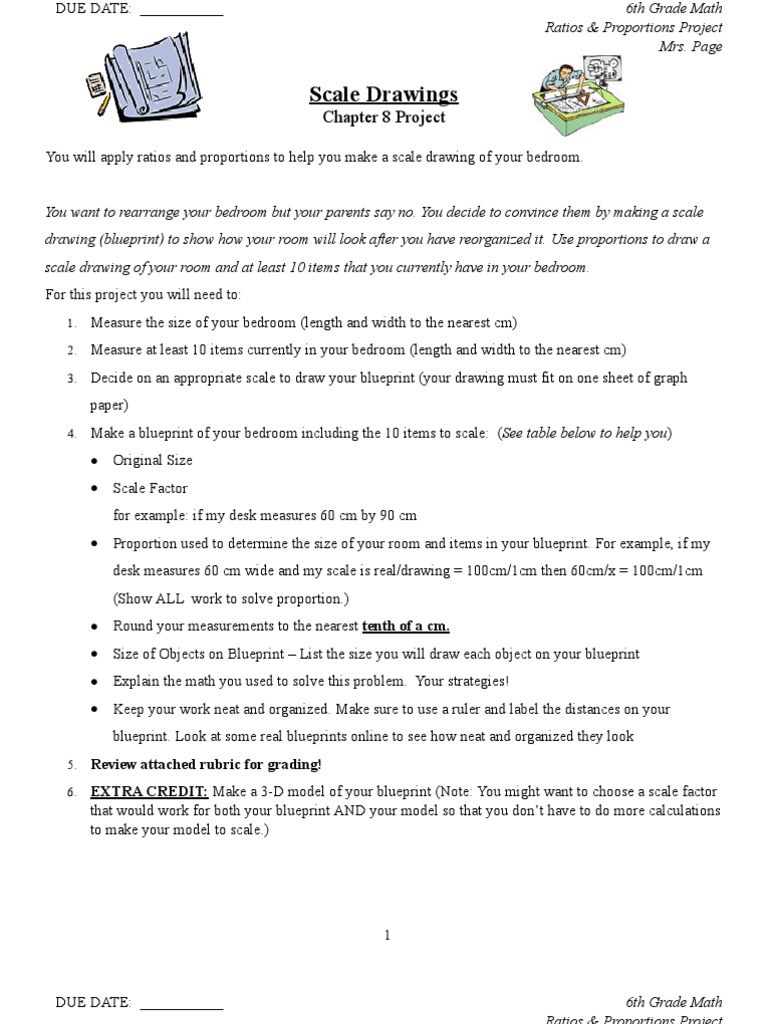 6th Grade Ratio Project Blueprint Guide | PDF | Understanding | Ratio