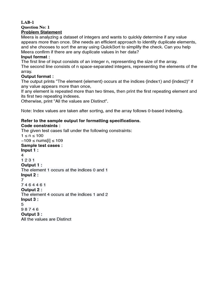Design and Analysis of Algorithm Lab Codes | PDF | Integer (Computer ...