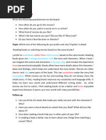 KET Speaking Part 2 Sample Questions | PDF | Language Arts & Discipline
