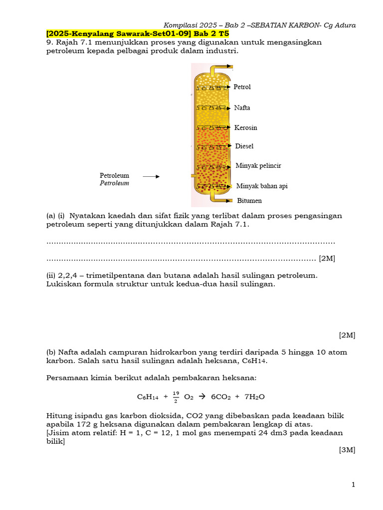 2023 k2 Bab 2 - Sebatian Karbon-Bm Baru | PDF