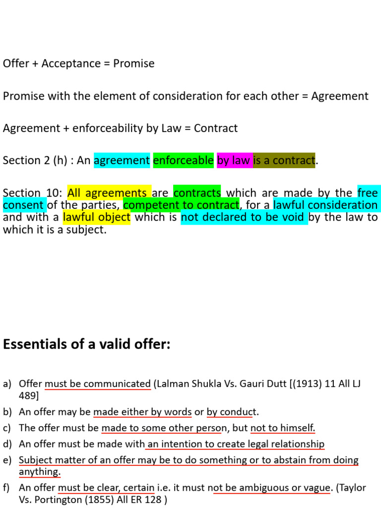 Offer and Acceptance | PDF | Offer And Acceptance | Auction