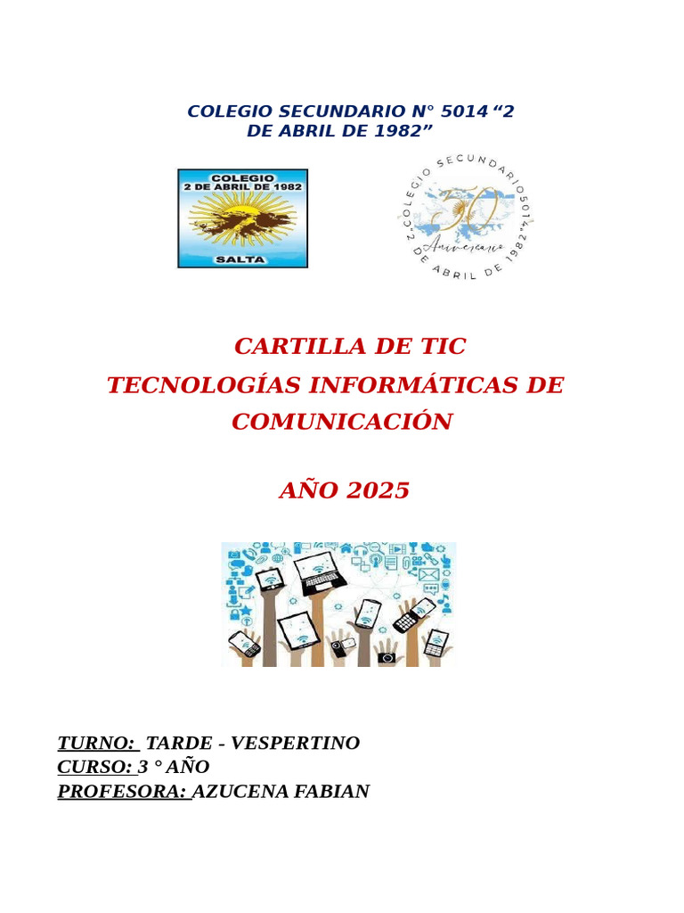 Cartilla 5014 Tic 25 - 250325 - 145922 | PDF | Hardware de la ...