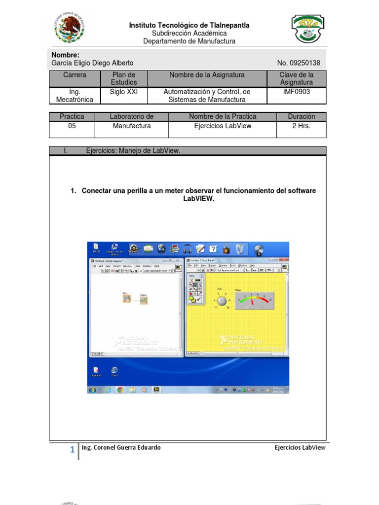 Ejercicios de LabView | PDF
