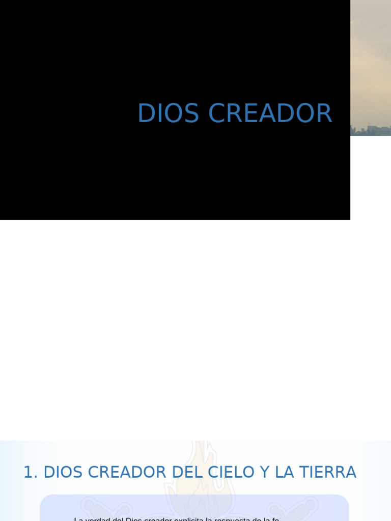 Dios Creador: Origen y Destino del Hombre | PDF | Dios | Deidad creadora