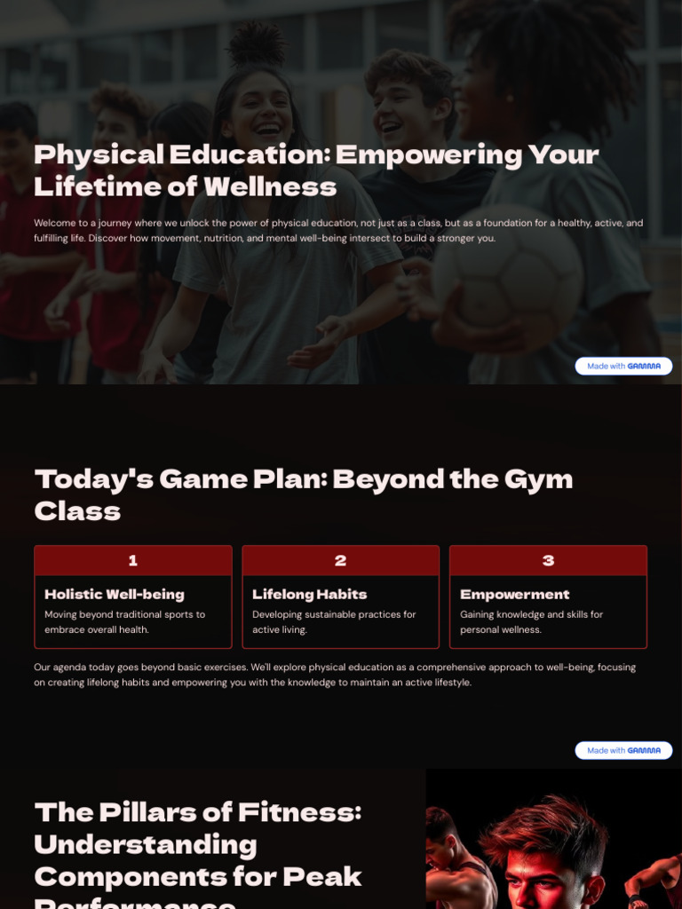 Empowering Lifelong Wellness Through PE | PDF | Physical Fitness ...