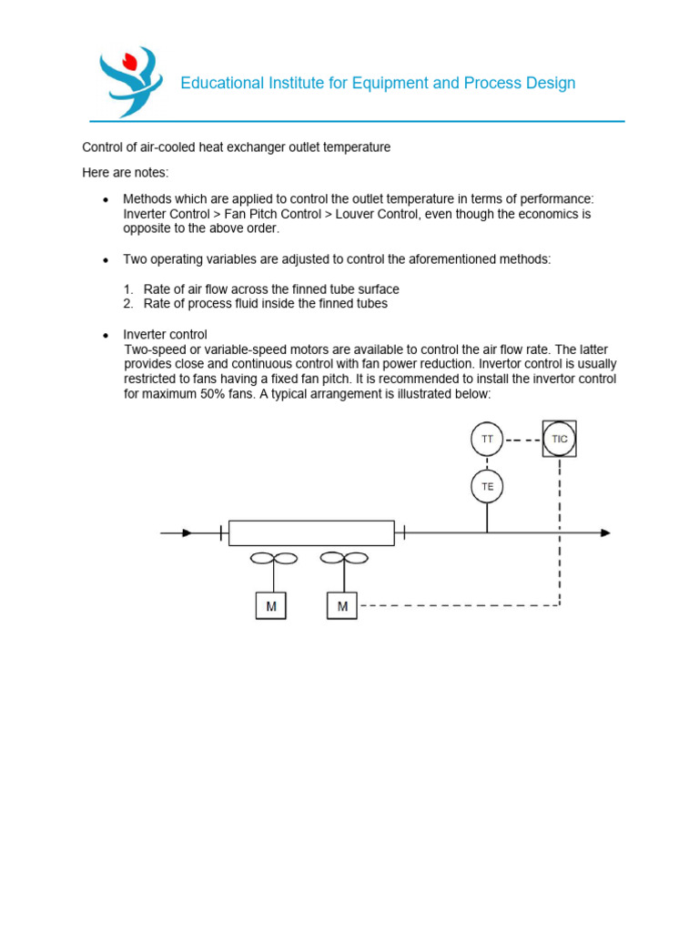Air-Cooled Heat Exchanger Control Methods | PDF | Power Inverter | Heat ...