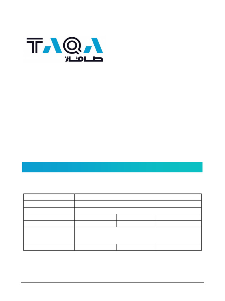 TDBL-HS-B-S-005 TAQA T&D Minimum HSE Requirements for Contractors_v1 (Annex 1) | PDF ...