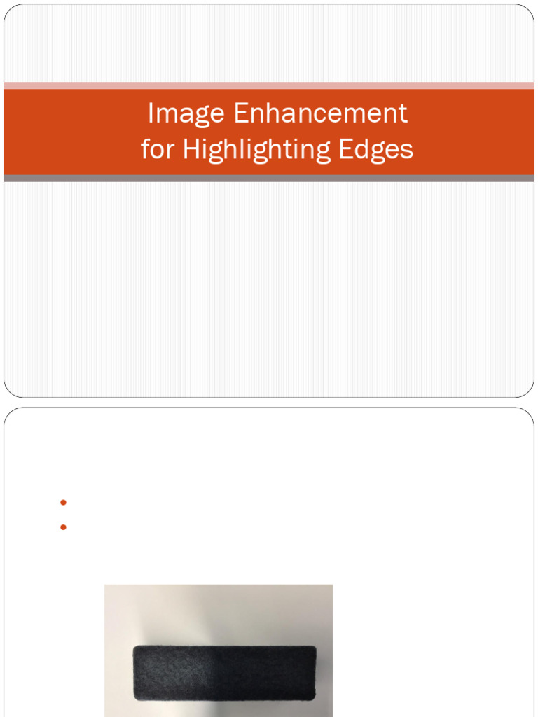 Image Enhancement For Highlighting Edges | PDF | Image Processing ...