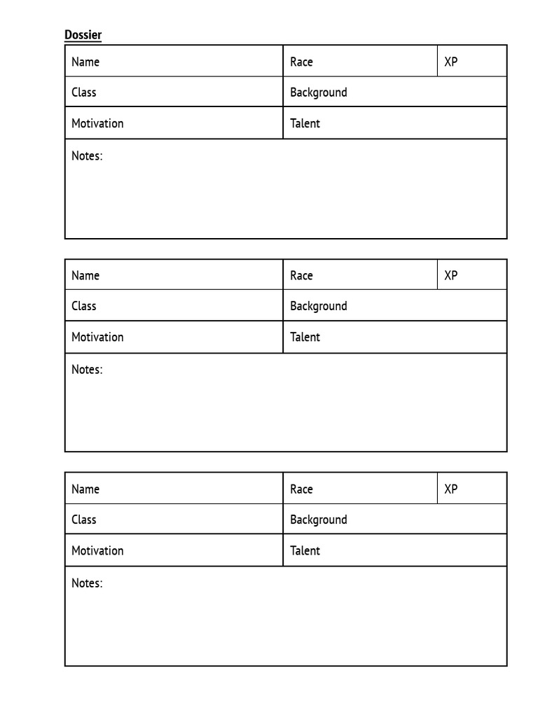 RPG Character and Combat Tracker | PDF | Role Playing Video Games ...