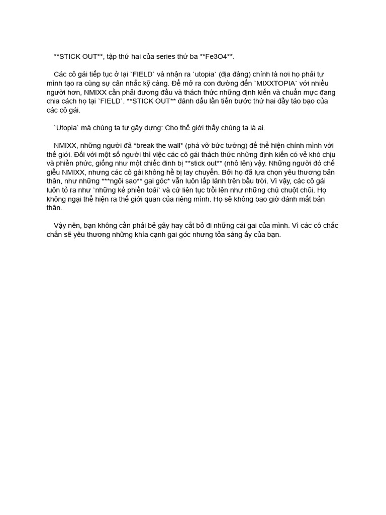 [DISCOGRAPHY] Fe3O4_ Stick Out | PDF