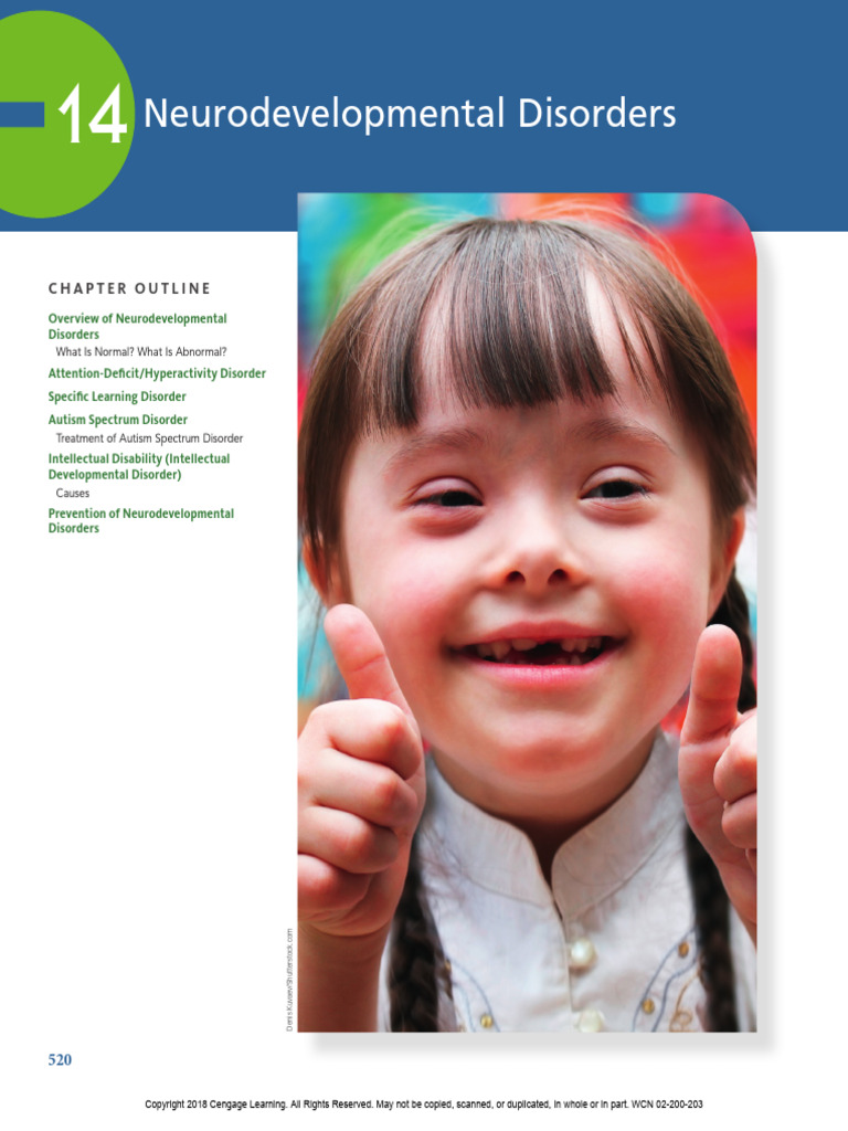 Barlow Durand Hofmann Abnormal Psychology Neurodevelopmental Disorders ...