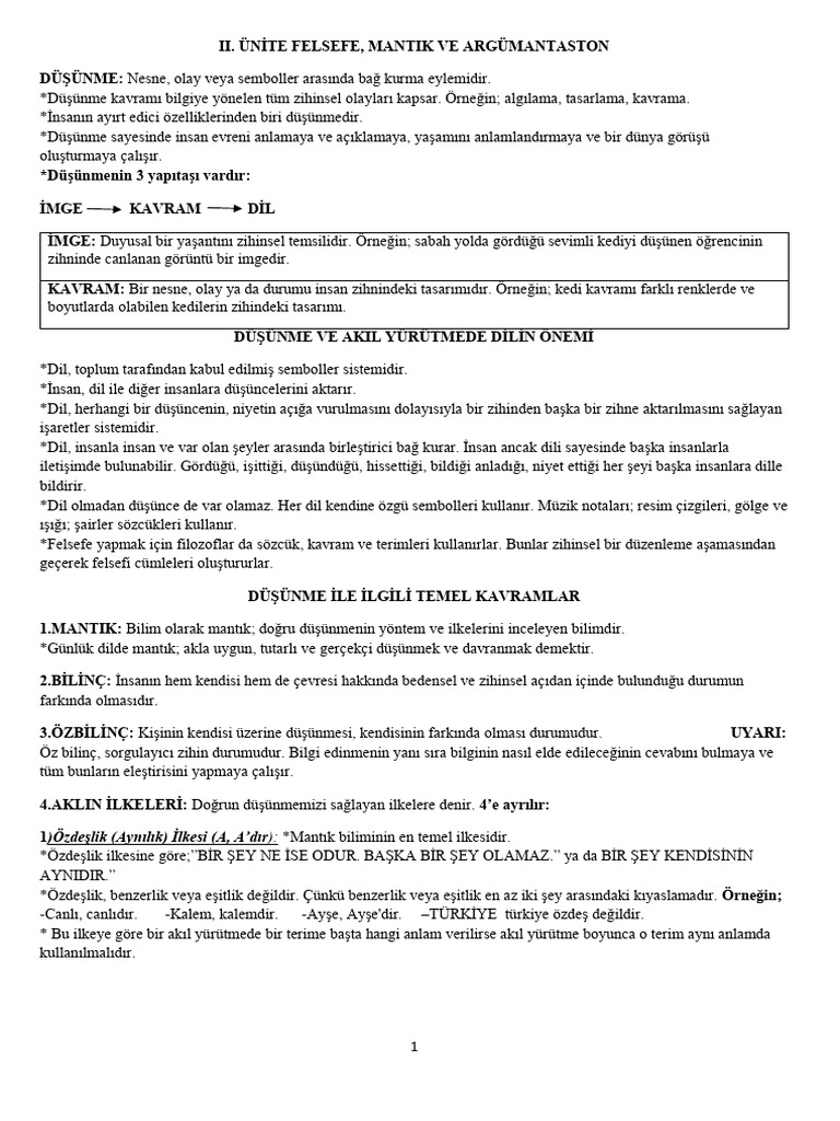 Felsefe Mantık Argümantasyon (1) | PDF