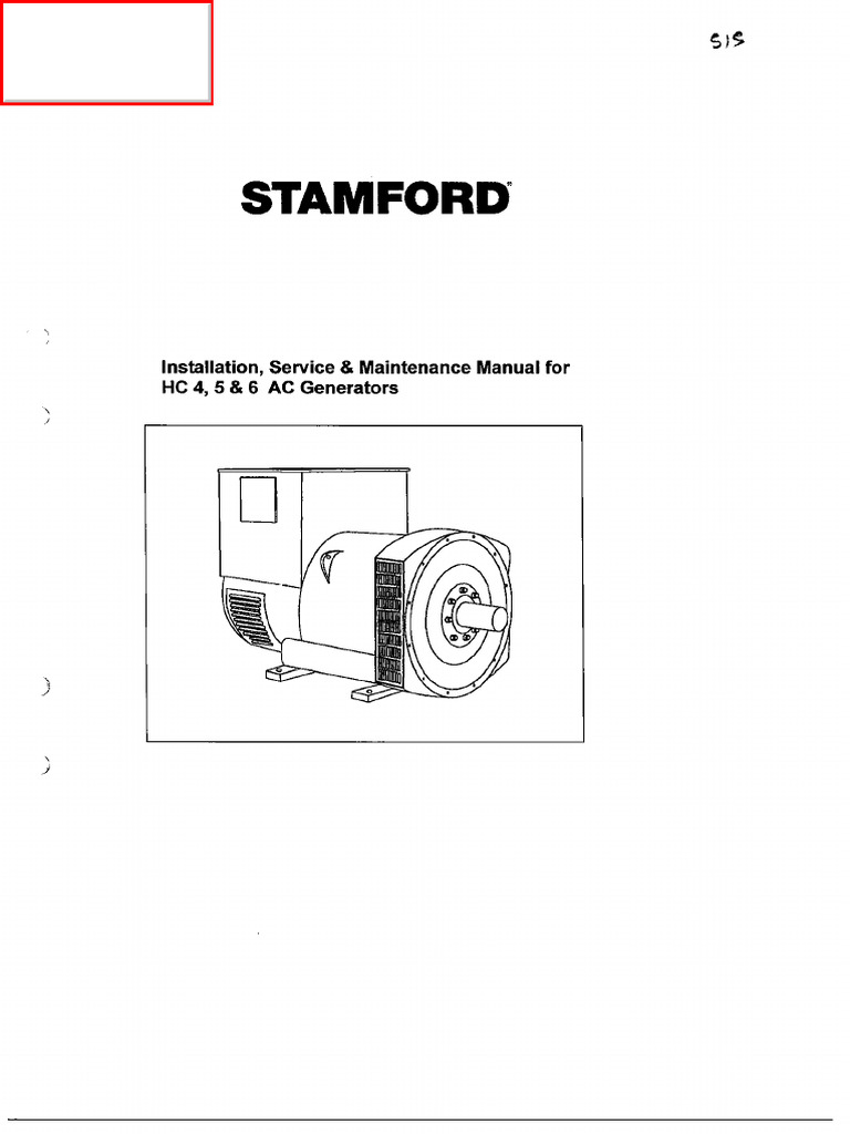 Stamford AC Generator Maintenance Manual | PDF | Electric Generator ...