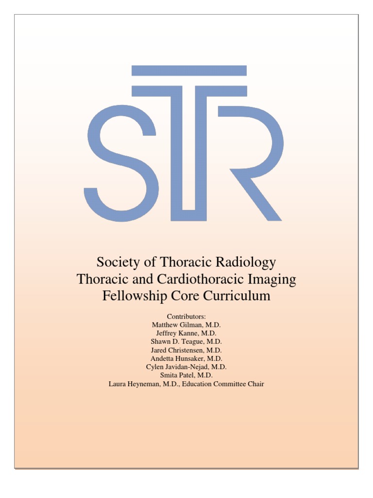 Society Of Thoracic Radiology Thoracic And Cardiothoracic Imaging