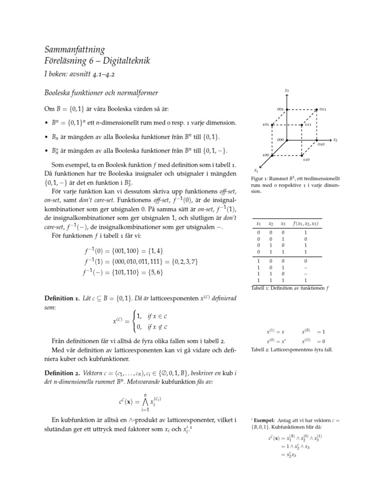 Lecturenotes L6 | PDF