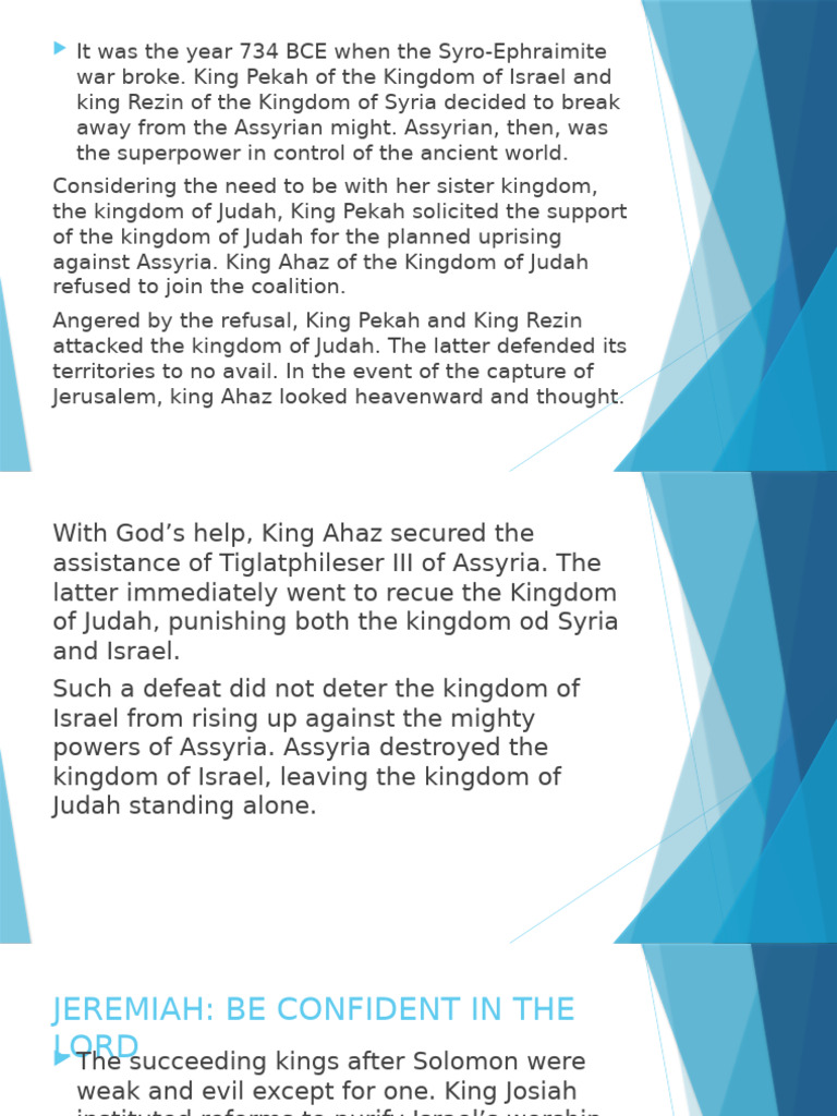 Lesson 23 The Kingdom of Judah and Its Survival | PDF | Ezekiel | Jeremiah