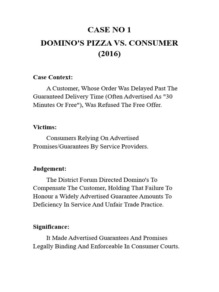 Consumer Court Cases by Maha | PDF | Justice | Crime & Violence