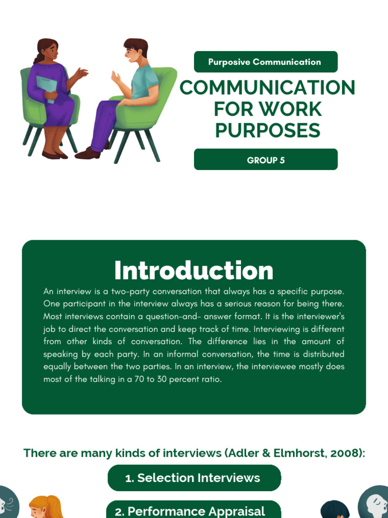 Purposive Communication | PDF | Interview | Communication