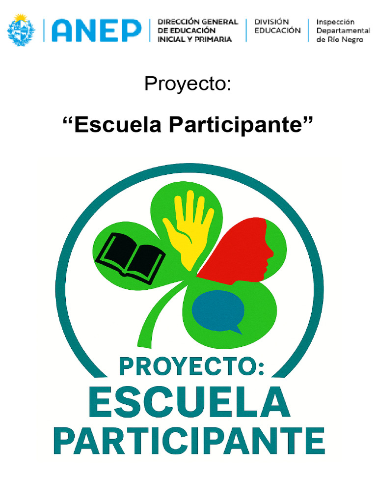 Proyecto Escuela Participante: Protagonismo Estudiantil | PDF ...