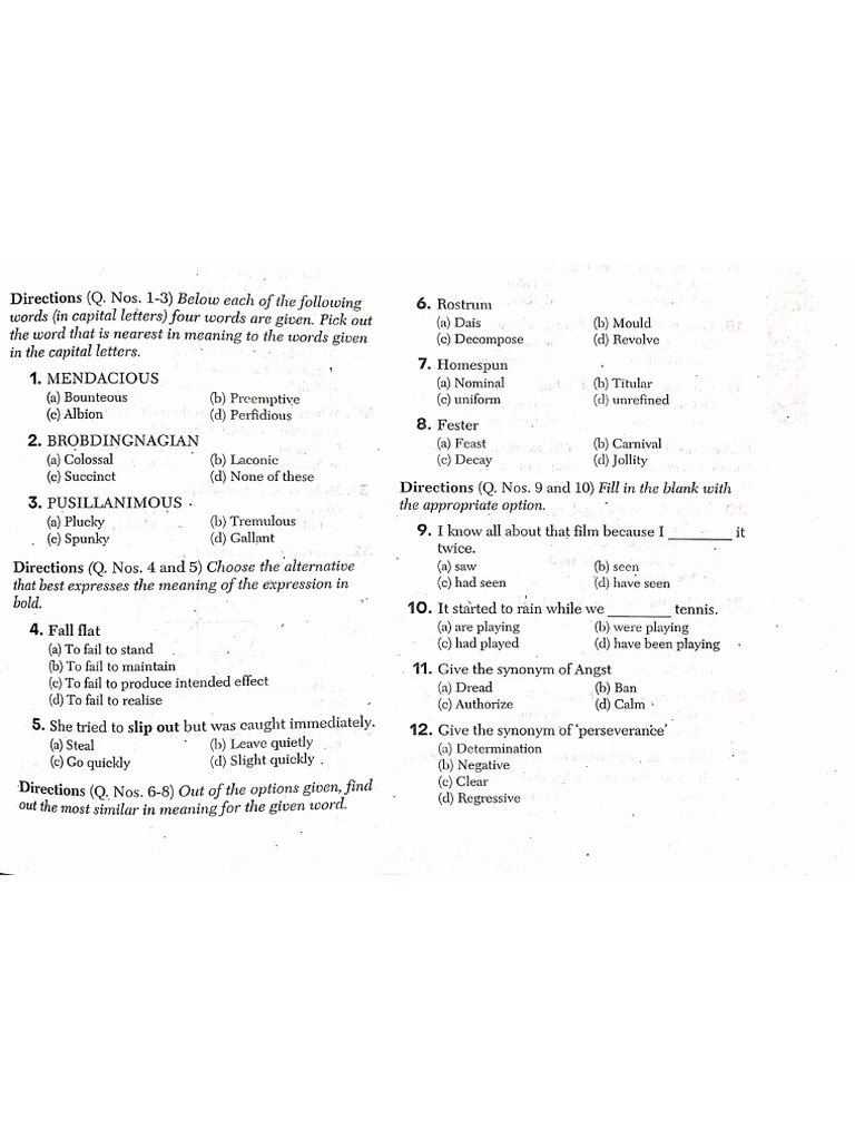 Previous Paper - 2022 | PDF