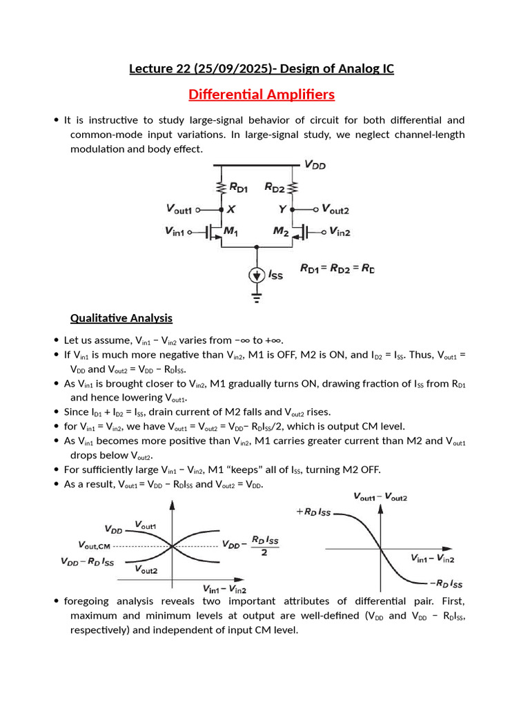 Lec22 25 09 2025 | PDF | Electrical Engineering | Electronics