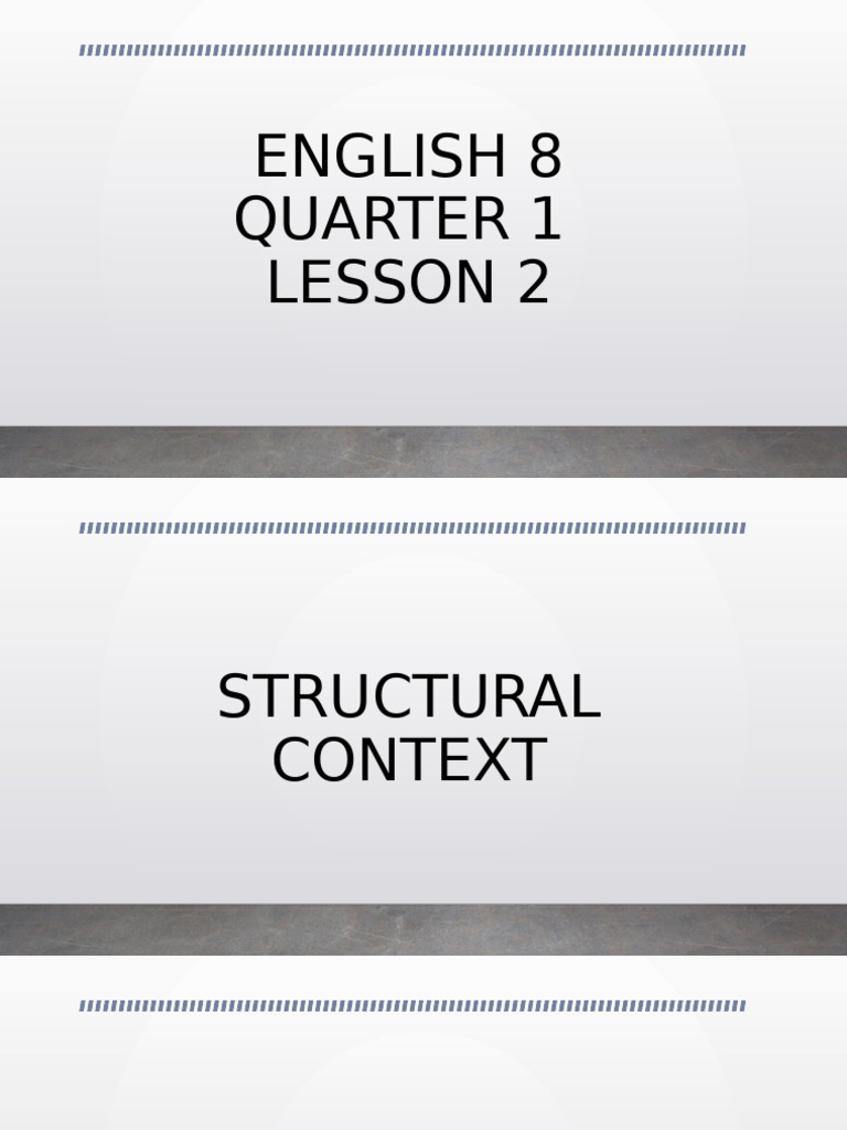 English 8 Quarter 1 Lesson 2 | PDF | Plot (Narrative) | Narrative