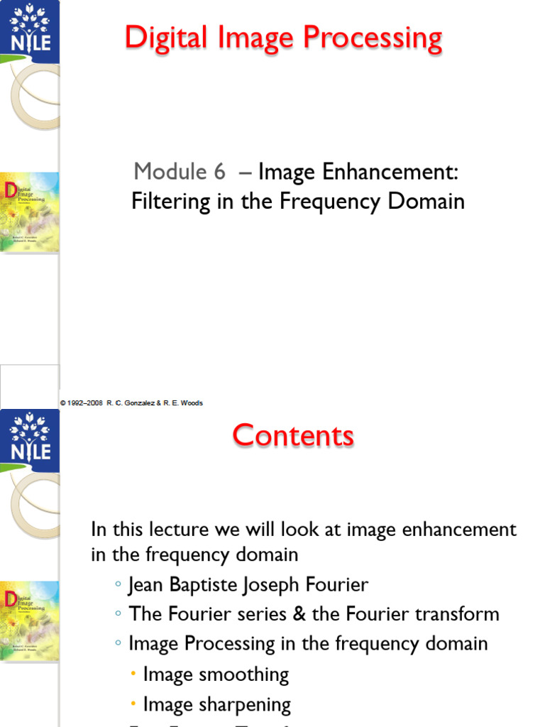 Module 6 Dip Image Enhancement in The Frequency Domain77 - 2018 | PDF ...