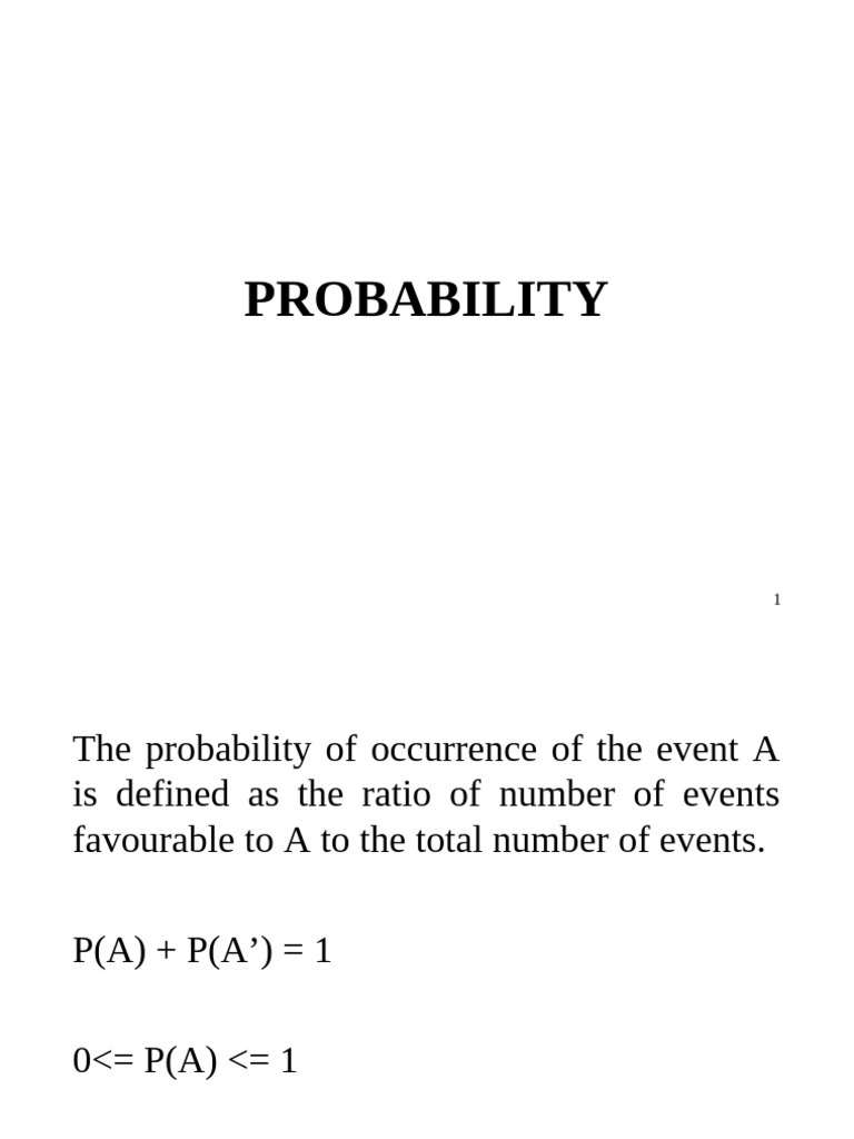Probability | PDF | Probability Distribution | Normal Distribution