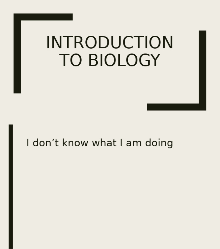 Introduction To Biology | PDF